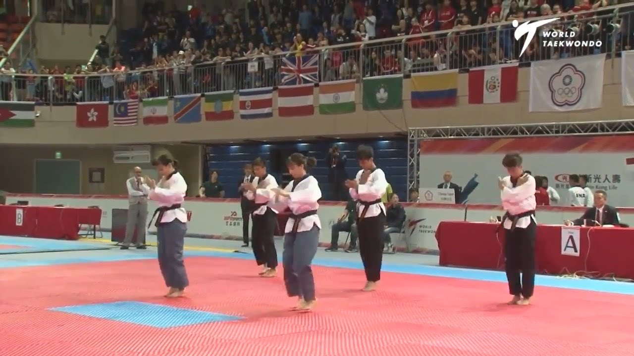 Highlights of Freestyle Poomsae from Taipei 2018 World Taekwondo ...