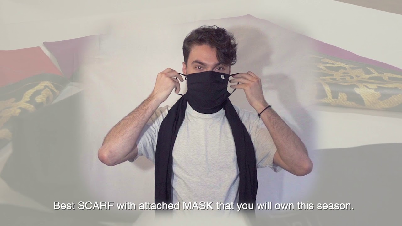 Scarf and attached Mask Combo - YouTube