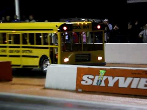 Cool Bus Wheelstander - 2010 Skyview Drags - YouTube