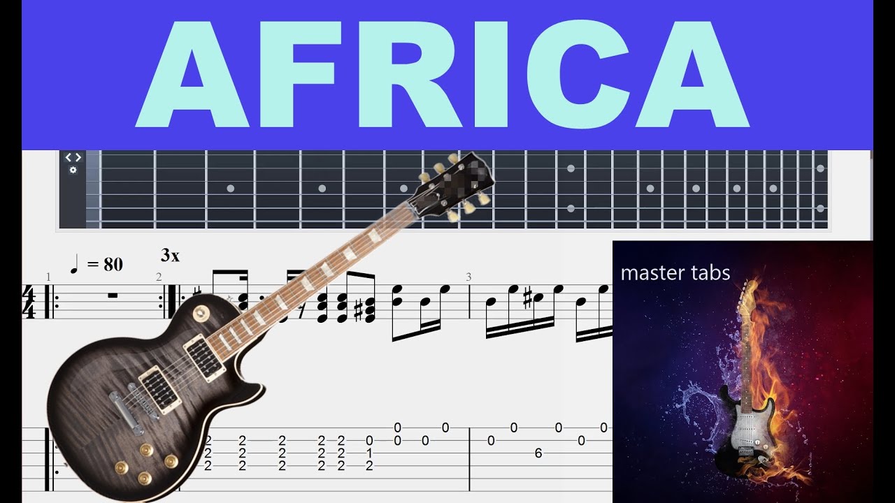 AFRICA | TOTO | Guitar Tab| TUTORIAL#Mastertabs#BestFreeYoutubeMusic# ...