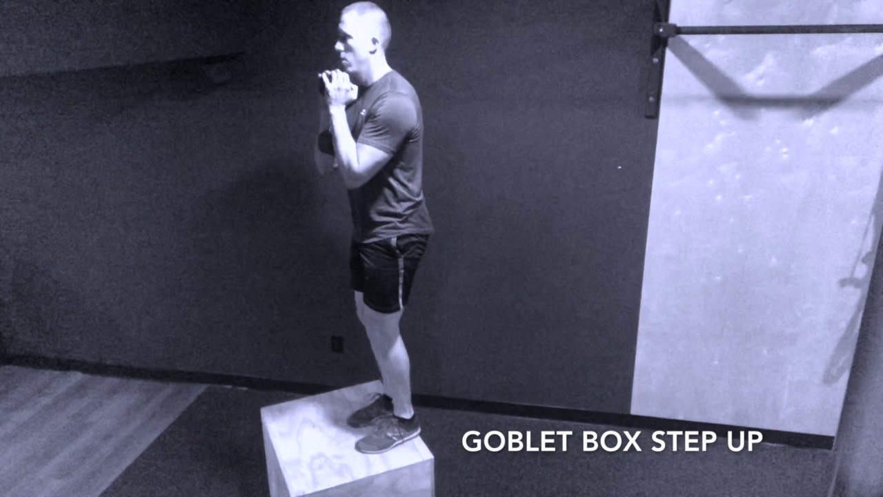 Goblet Box Step Up - Upside Strength Exercise Library - YouTube