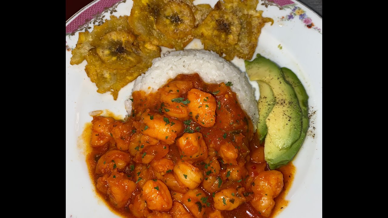 Puerto Rican style Shrimp - YouTube