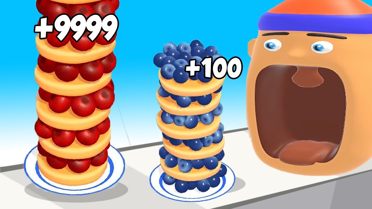 Big Mouth Pancake Runner⭐Pancake Run Levels Walkthrough Tiktok Games ...