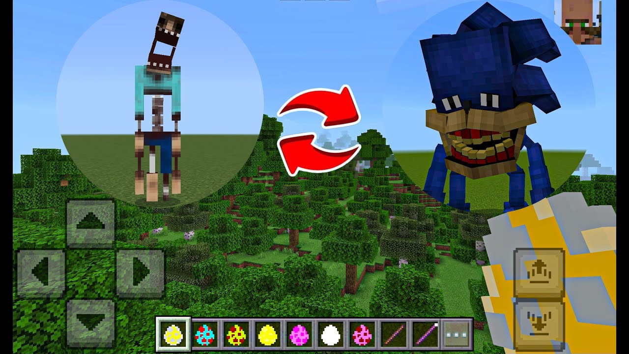 Shin Sonic vs The Mimic From Hell 2.0 ADDON | MINECRAFT PE #5 - YouTube