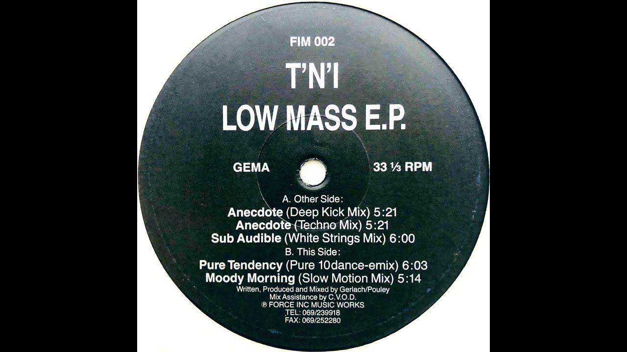 T'N'I • Anecdote (Techno Mix) (1991) - YouTube