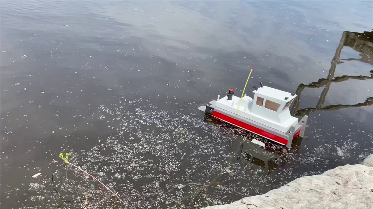 Rc tug boat test try/ getting ready for G6 recon - YouTube