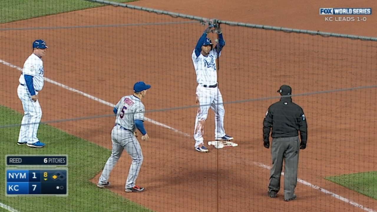 WS2015 Gm2: Escobar slides into third on RBI triple - YouTube