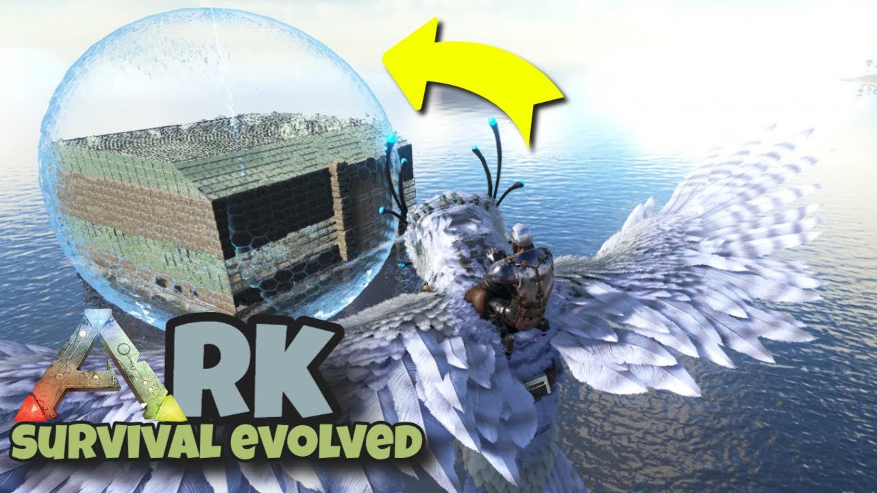 ARK: SURVIVAL EVOLVED - BUILDING BASE ON OCEAN PLATFORM E1 - YouTube