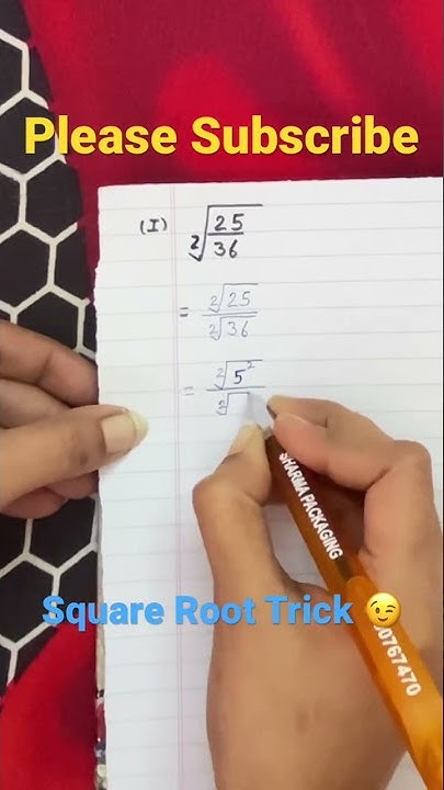 Square Root Trick 😉 ( Math 🧮 Hack 😊 ) ( Easy Square Root Trick 😊 ) - YouTube
