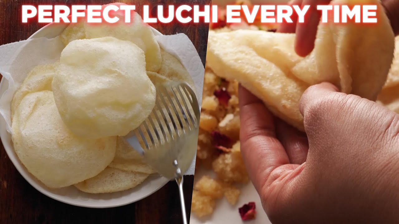 4 Ingredients Soft Luchi Recipe Anyone Can Make - YouTube