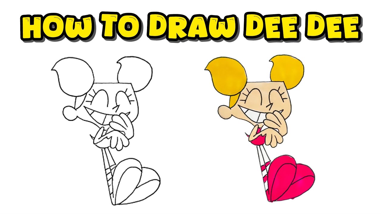 How to Draw Dee Dee from Dexter's Laboratory – Cartoon Drawing Tutorial ...