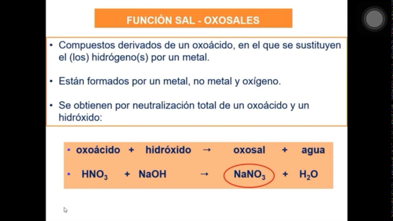 Oxosales- Química - YouTube