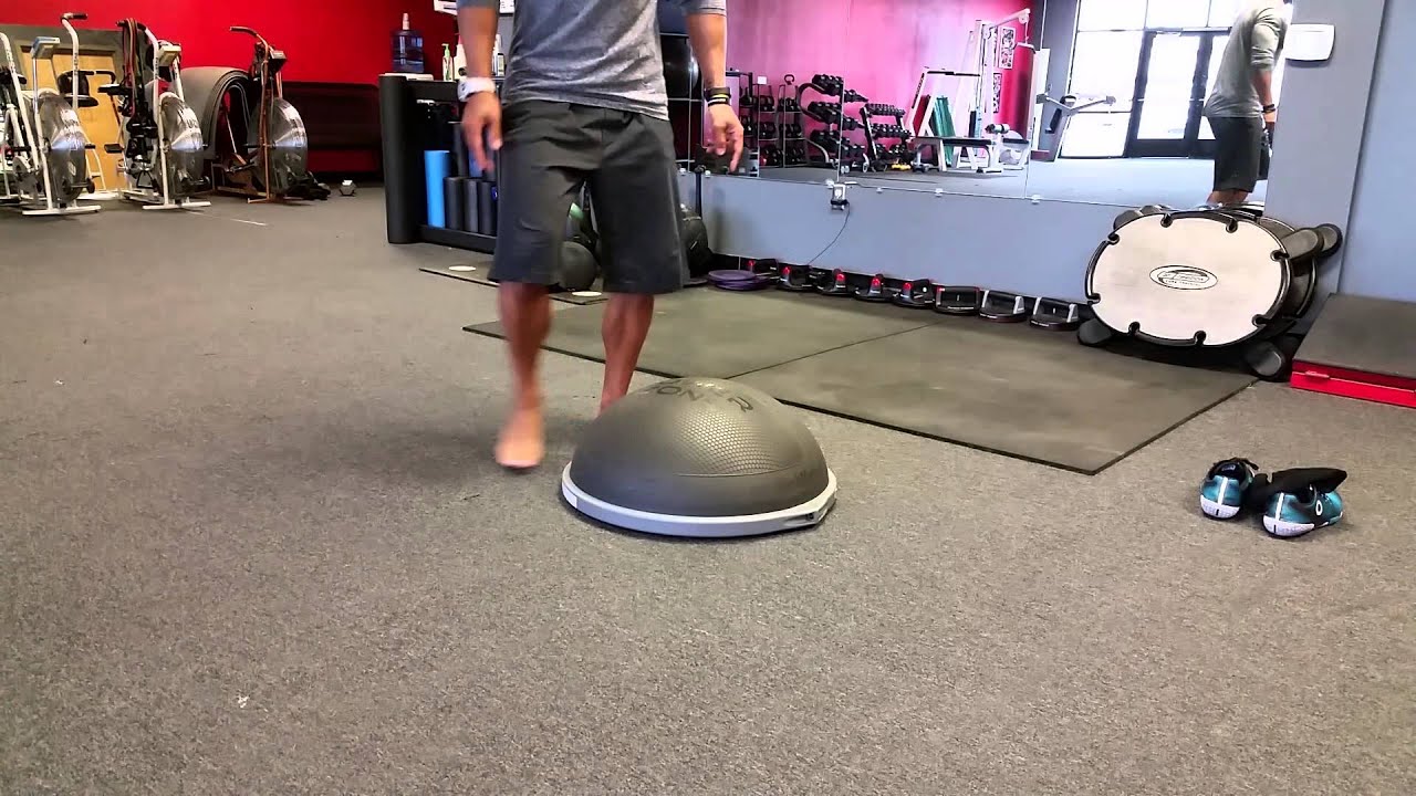 Bosu Elite Sprinter Squat - YouTube