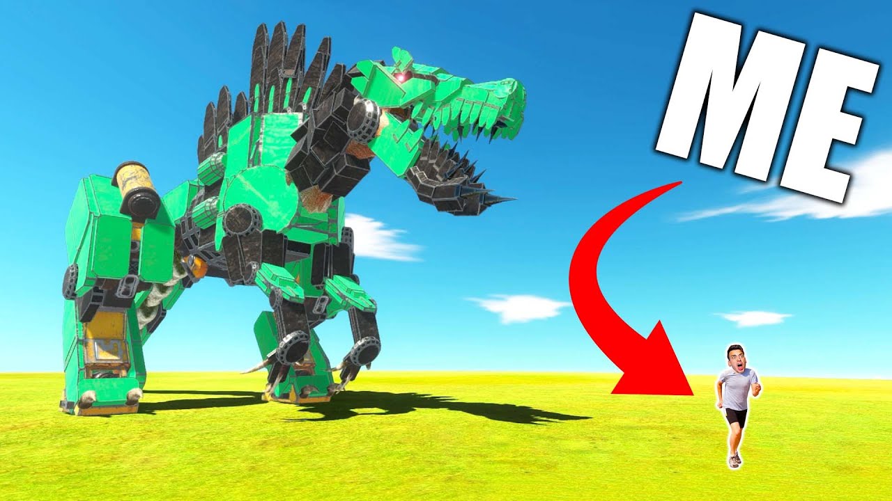 FIGHTING A ROBO T-REX! (Animal Revolt Battle Simulator) - YouTube