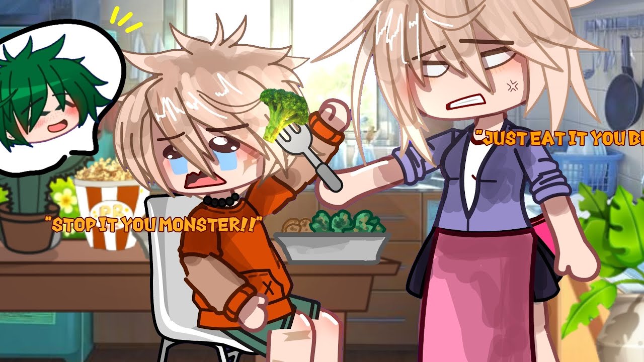 bakugou doesn't like eating broccoli!? || bakudeku/bkdk || mha/bhna ...