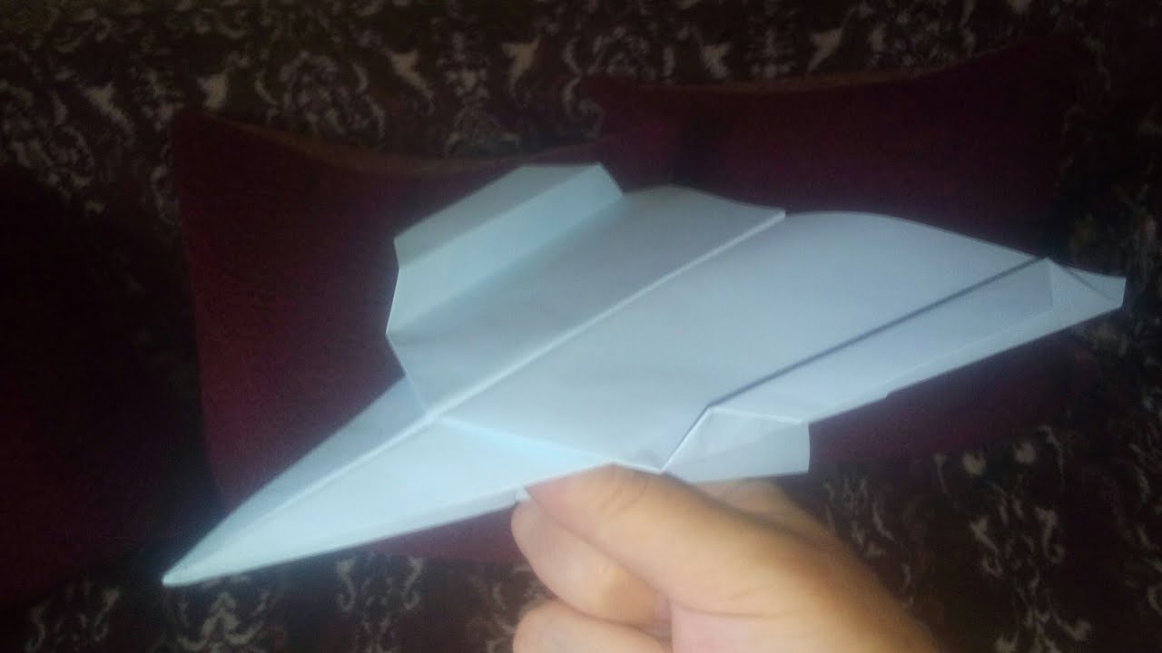 Оригами самолет. Как сделать самолет из бумаги. Летает далеко. Простое ...
