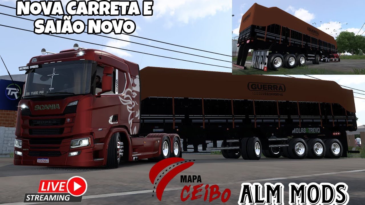 🚛🔥 SCANIA R460 SUPER DOMINANDO O MAPA CEIBO – PÉ NA TÁBUA! 🛣️💨| ETS 2 1 ...