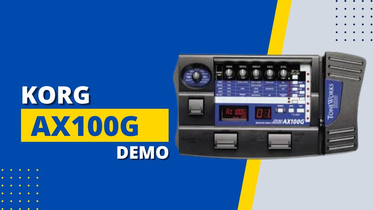 Korg AX100G Guitar Multieffects Presets Playthrough - YouTube