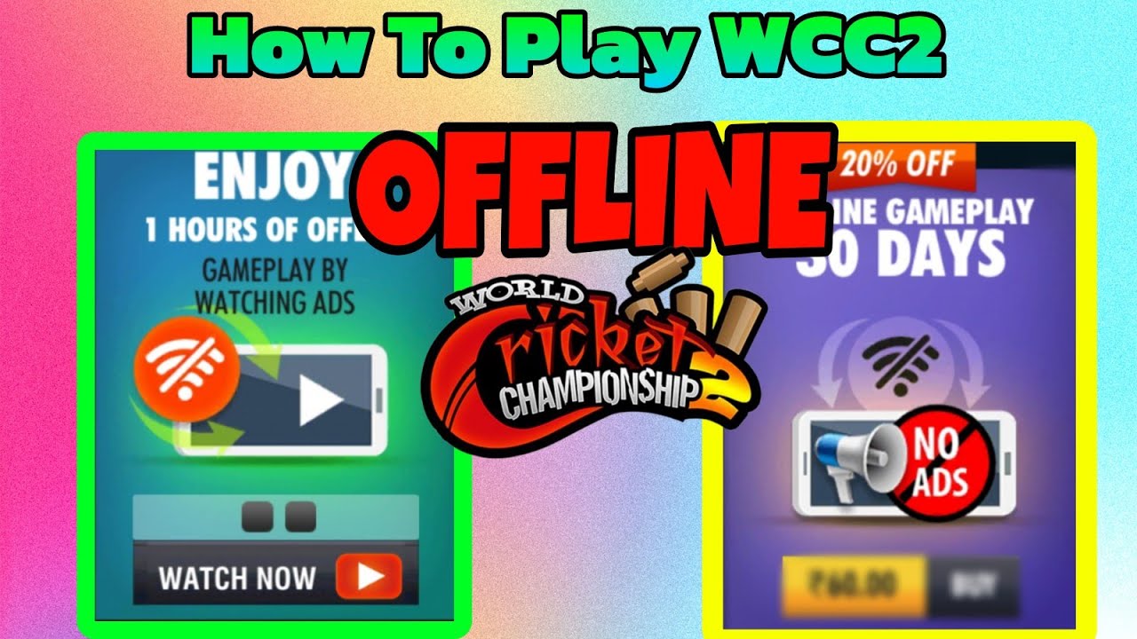 HOW TO PLAY WCC2 OFFLINE FREE | I AM GAMER | WCC2 - YouTube