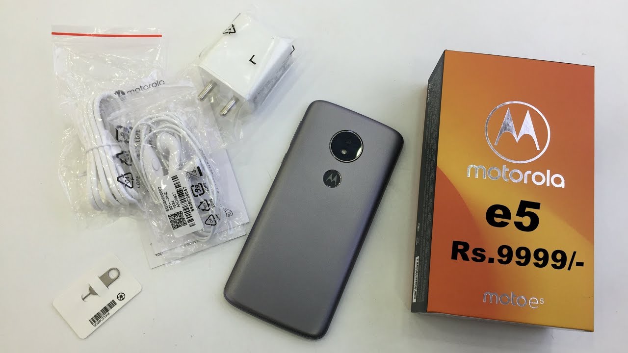 Motorola Moto e5 Unboxing Review and hand on Rs.9999/- 📱🇮🇳 - YouTube