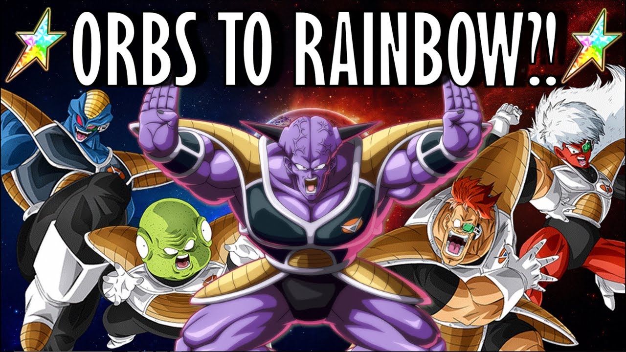 F2P Ginyu Force: How many ORBS to RAINBOW them all?! DBZ Dokkan Battle ...