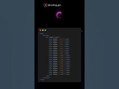 Loader Animation 💥 #coding #coder #computerprogrammer #shortvideo #codinglife #codeing #code ...