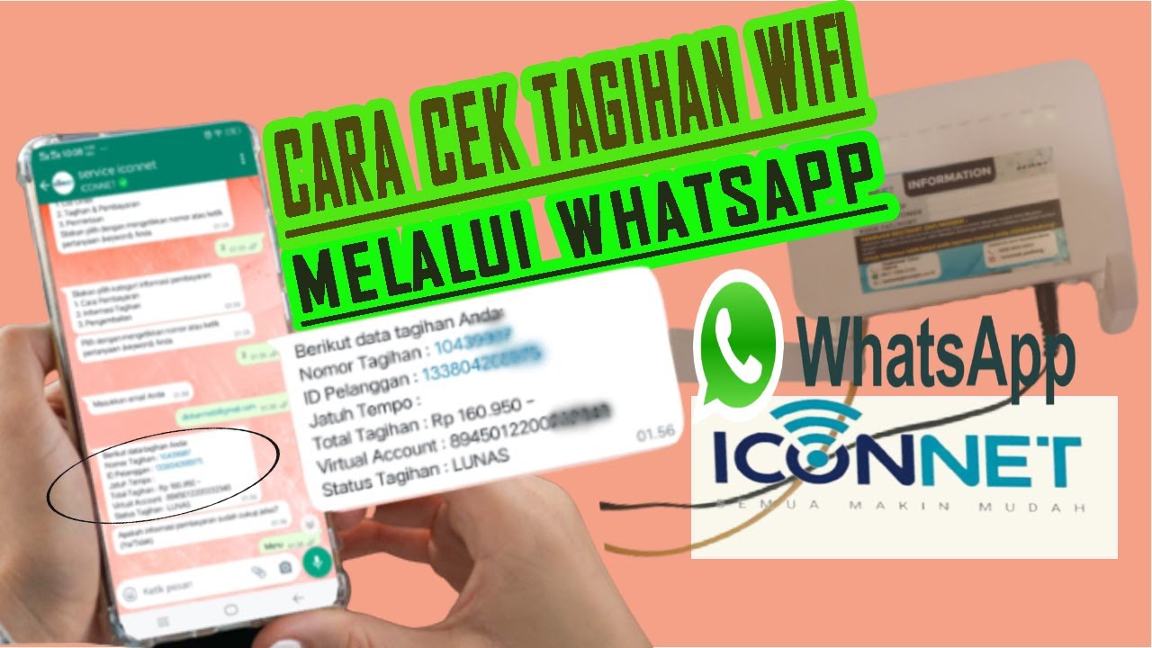 CARA CEK TAGIHAN WIFI ICONNET ATAU WIFI PLN - YouTube