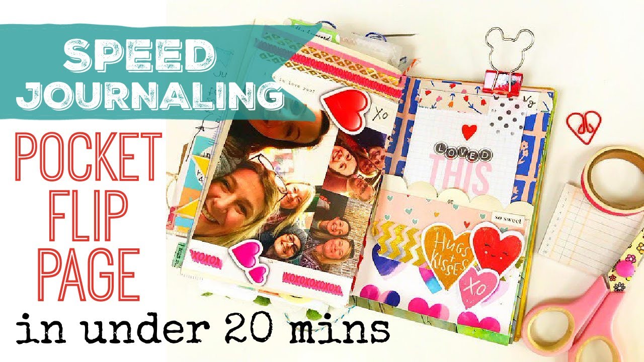 HOW TO SPEED JOURNAL | Creating A Pocket Flip Page In Under 20 Mins ...