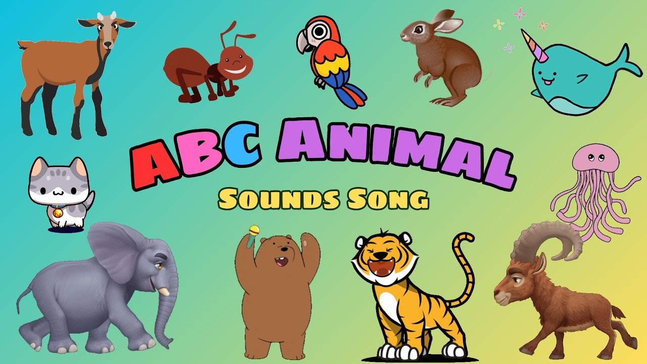 ABC Animal Sounds Song | Phonics Sounds Of Alphabet | Nursery Rhymes ...