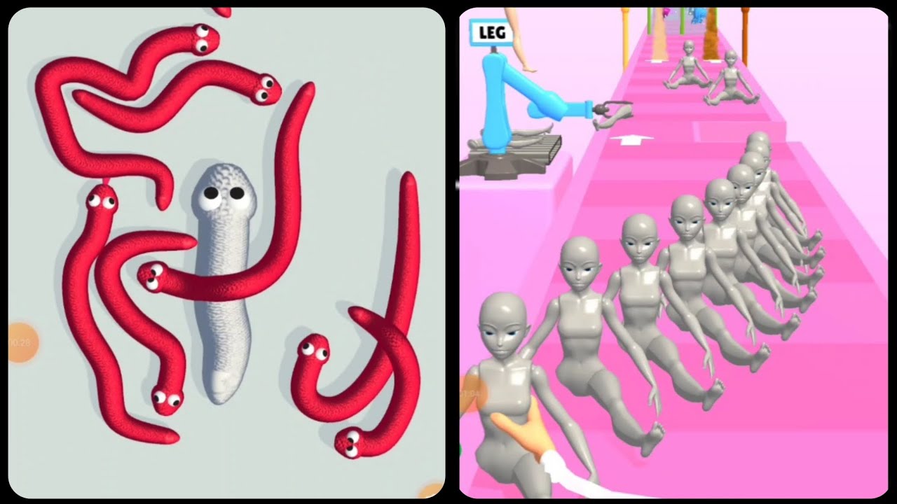 doll stack game vs snake game vs draw to home snake Funny Gameplay ...