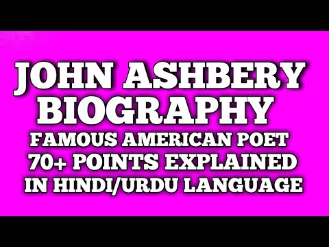 John Ashbery biography - YouTube
