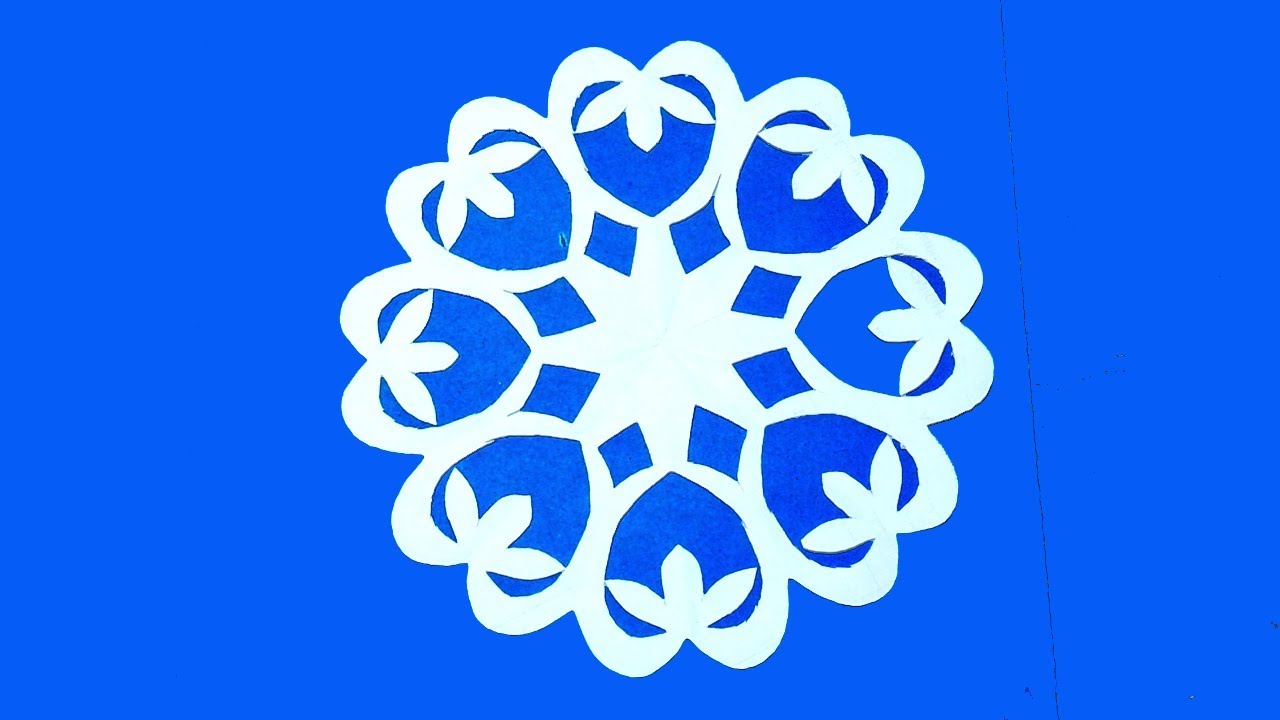 paper Cutting Design DIY-How to make easy paper cutting Design step by ...