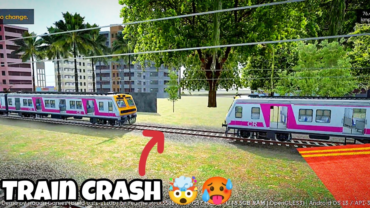 Mumbai Local Train Crash || RG Train Tech Demo Gameplay || Train ...