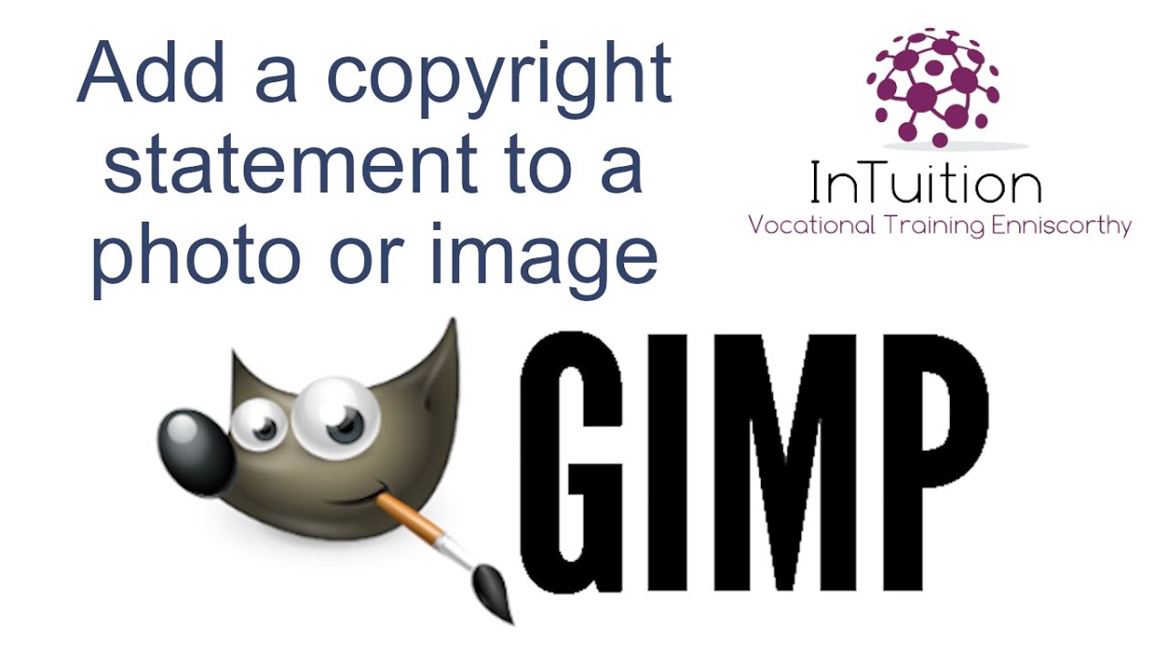 How to add a copyright logo or statement to an image or photo. - YouTube