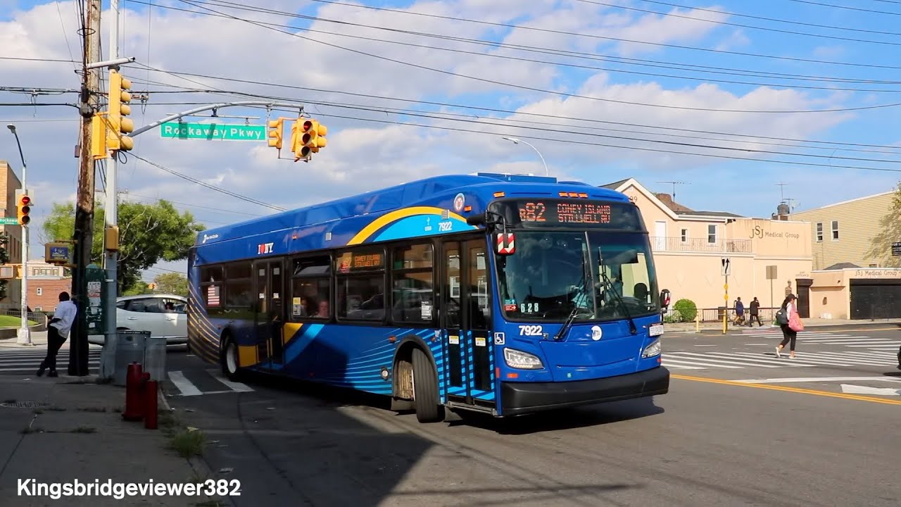 2022 New Flyer XD40 Xcelsior 7922, on the B82 Bus, Near Rockaway ...