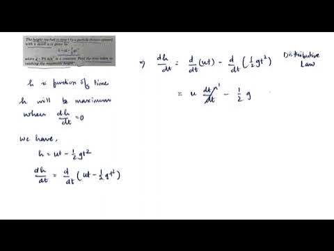 How to Calculate the Time to Reach Maximum Height for a Thrown Particle | Physics Explained ...