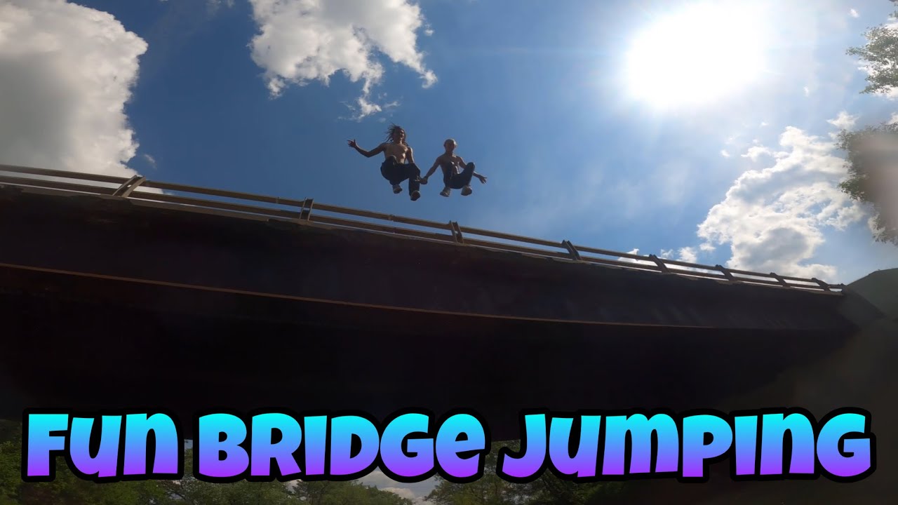 Fun bridge jumping!! - YouTube