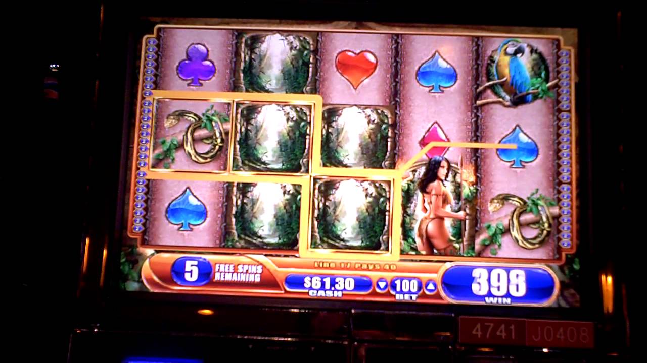 Queen of the Wild slot bonus win at Revel Casino. - YouTube