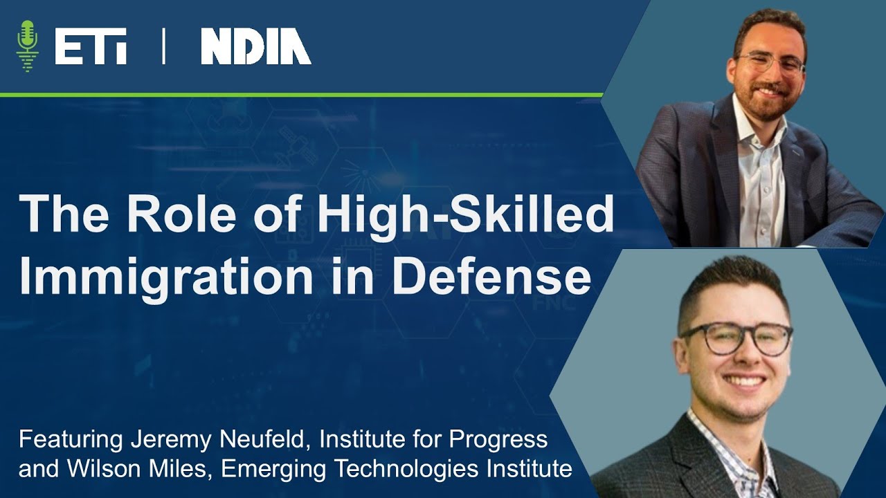 The Role of High-Skilled Immigration in Defense - YouTube