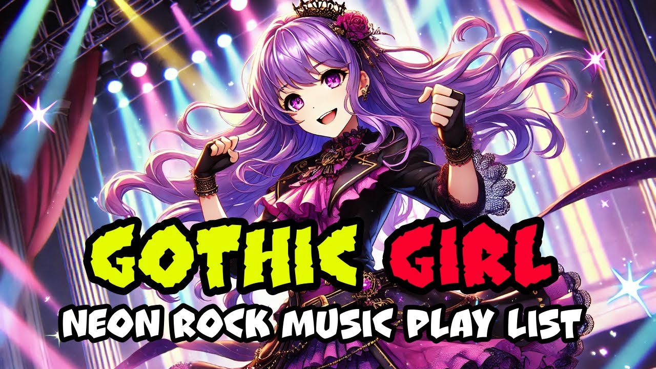 【gothic girl】 music playlist neon rock🔥 - YouTube