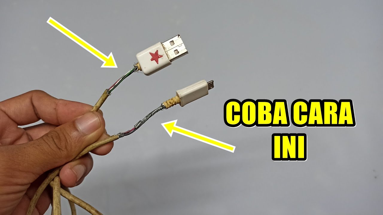 KABEL CHARGER RUSAK JANGAN DI BUANG BISA DI AKALI - YouTube