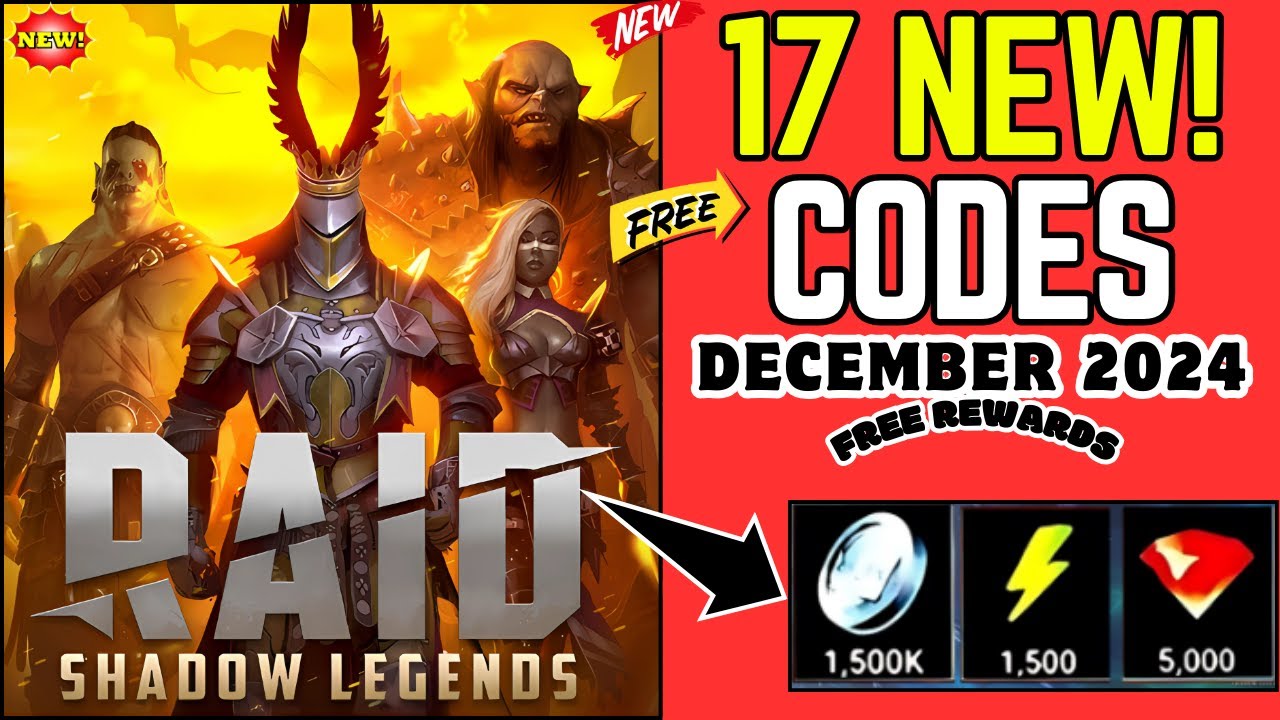 TODAY⚠️DECEMBER⚡CODES⚠️RAID SHADOW LEGENDS PROMO CODES 2024 - RAID ...