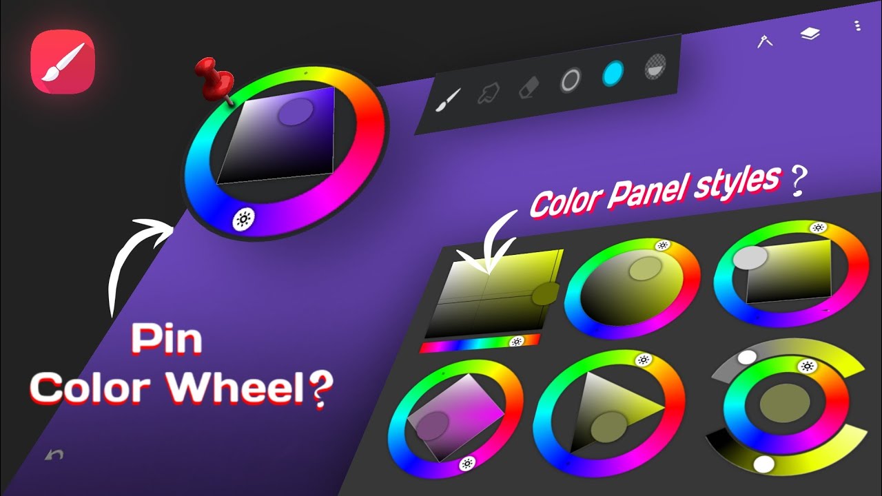 Infinite Painter Tutorial : How to Dock/Pin Color Wheel on screen ...