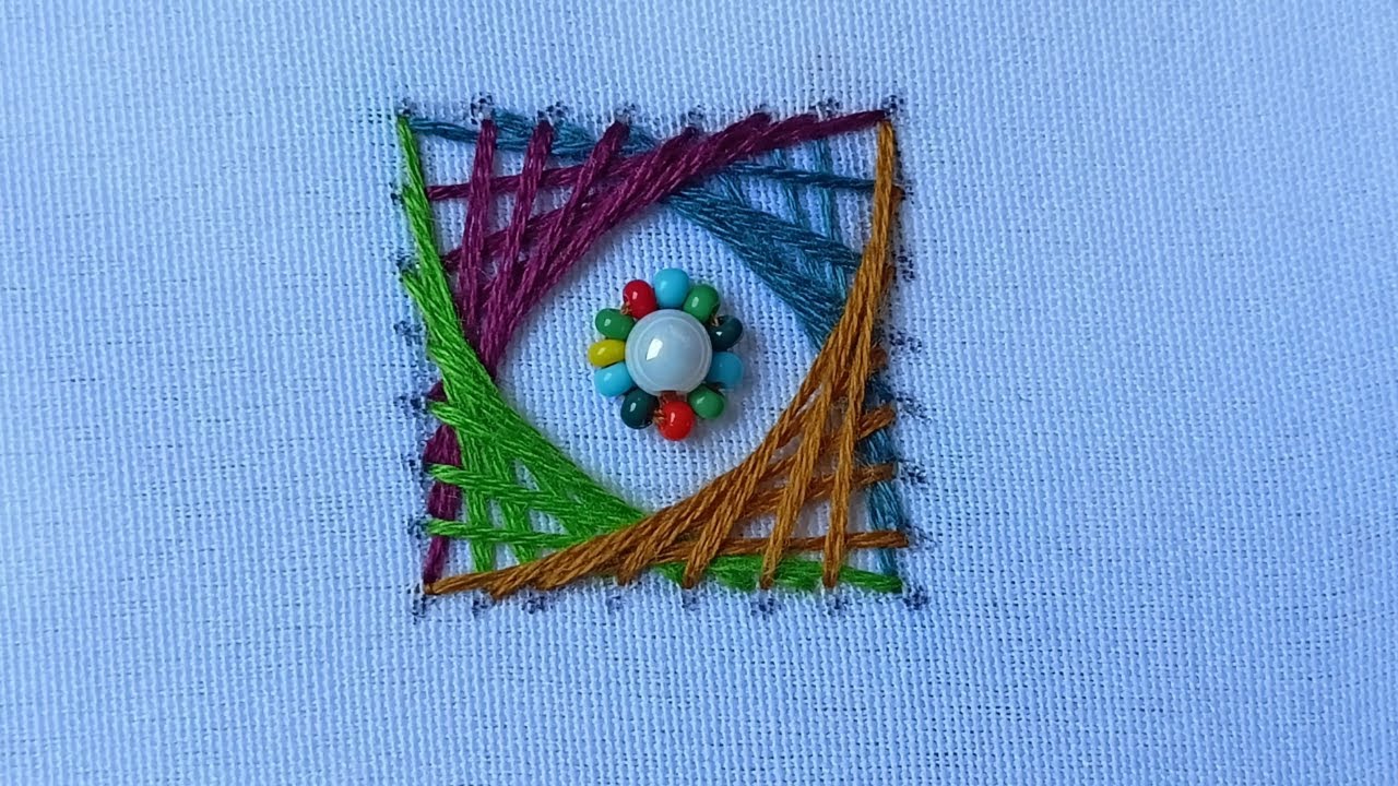 Kurti Hand Work Design | Simple All Over Embroidery Design For dress ...