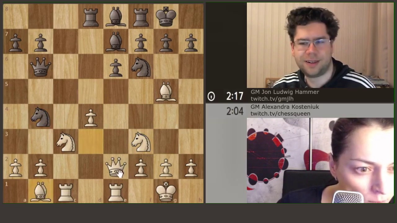 Chess Streamers Synchronized: Chess Queen vs Hammer - YouTube