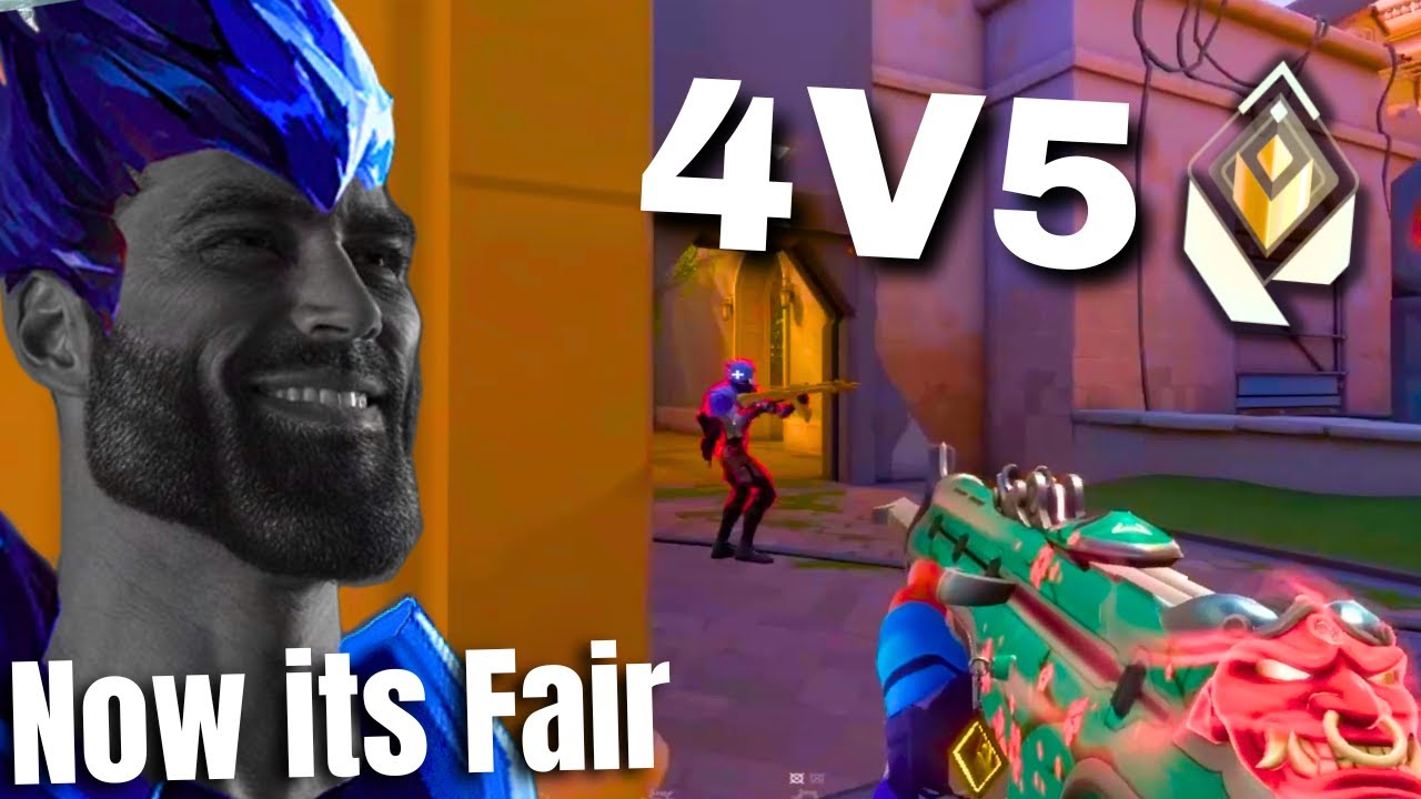 Yoru Clone Makes Up for a Teammate in Valorant Radiant 4v5 - YouTube