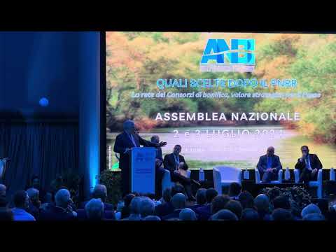 Assemblea Nazionale ANBI: Video intervento Min. Antonio Tajani - YouTube