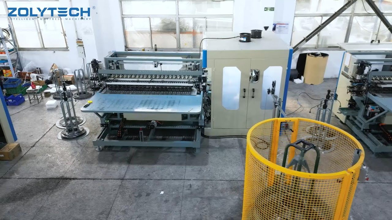 ZLT-820T Automatic Bonnell Spring Production Line - YouTube