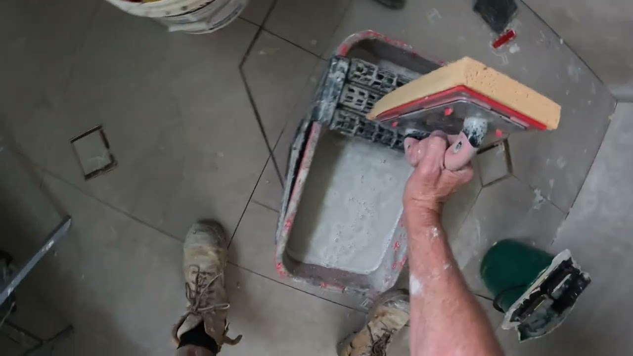 How To Wipe Off Grout Using a Washboy - YouTube