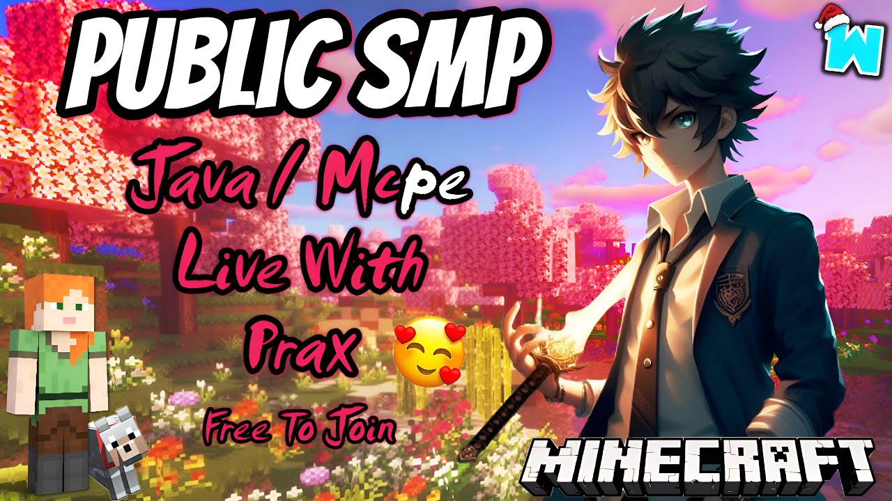 🔥MINECRAFT PUBLIC SMP | CRACKED SMP JAVA / MCPE 24/7 LIVE SERVER #live ...